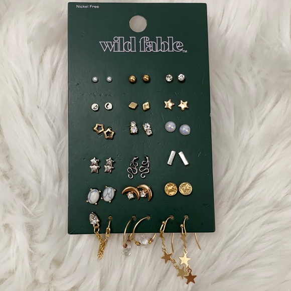 wild fable | Jewelry | 42 Wild Fable Silver Gold Star Snake Pearl Ball ...